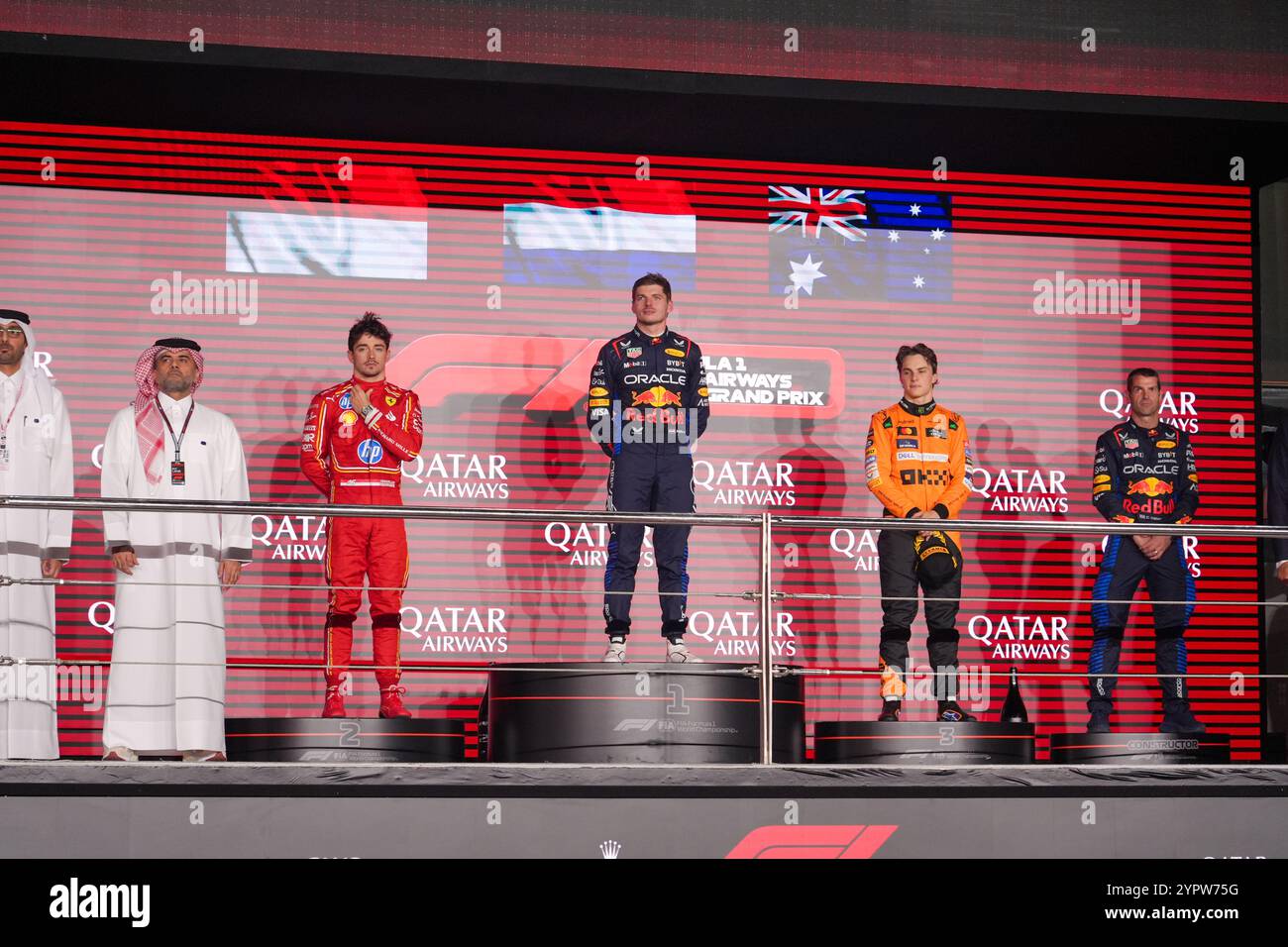 Podium with Max Verstappen (NED) - Oracle Red Bull Racing - Red Bull ...