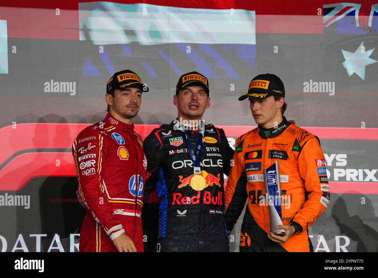 Podium with Max Verstappen (NED) - Oracle Red Bull Racing - Red Bull ...