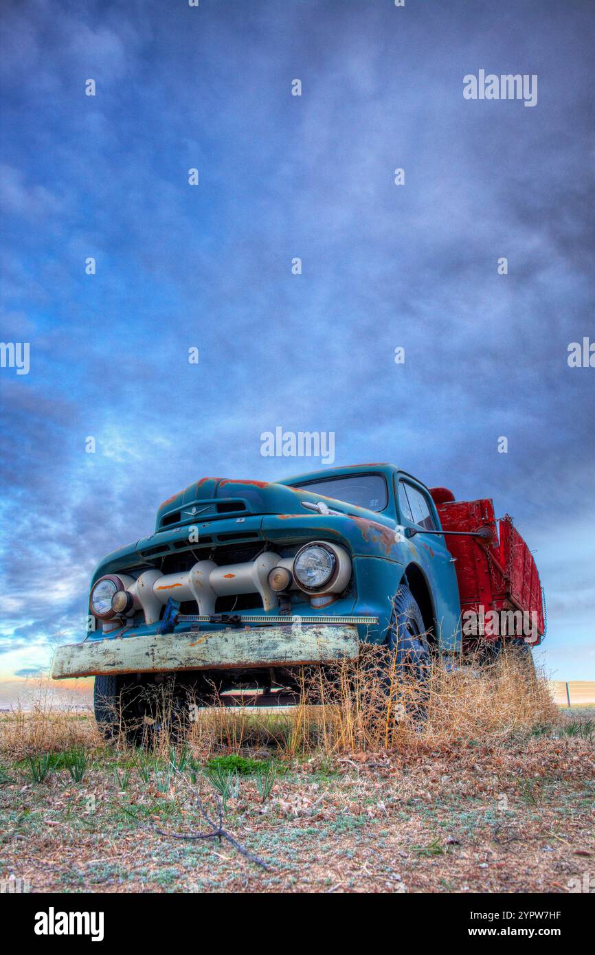 Abandoned Ford F-6 truck, Grover, Colorado, High Dynamic Range (HDR ...