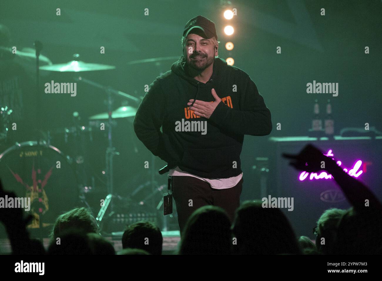 Ali Tabatabaee, rapper from Zebrahead live on Friday Night Every Night ...