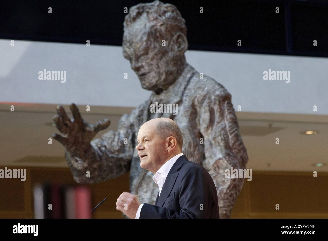Berlin, Germany - 30 November 2024: Olaf Scholz, Federal Chancellor and ...