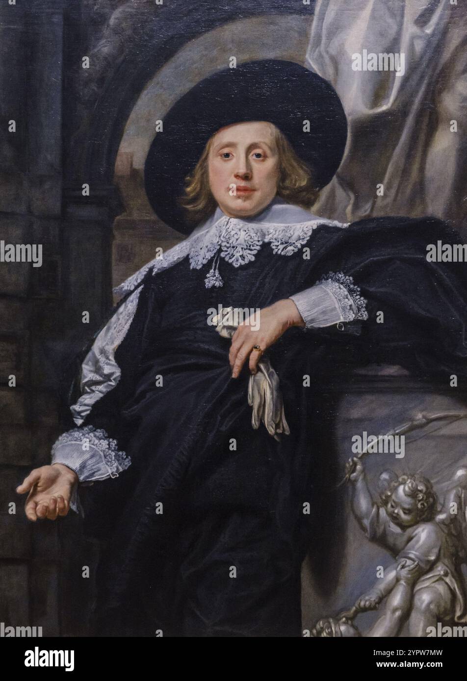 Portrait of a Man, 1636, Unknown Flemish artist, oil on canvas ...