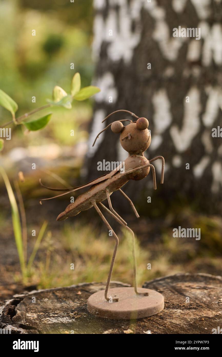 An Intricate and Artistic Insect Sculpture Crafted From Various Natural ...