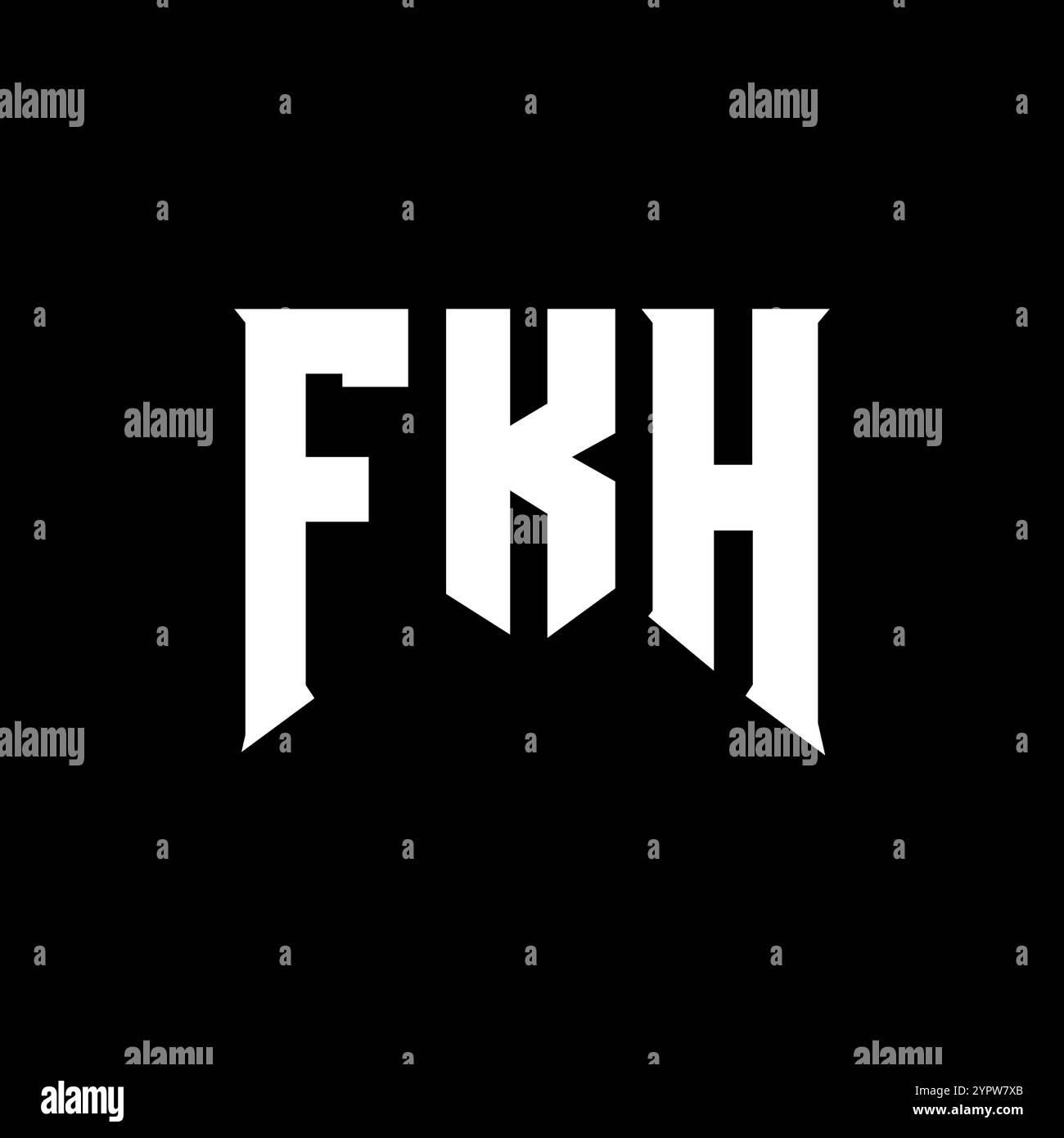 Fkh Logo FKH Letter Logo Design In Six Style. FKH Polygon, Circle,
