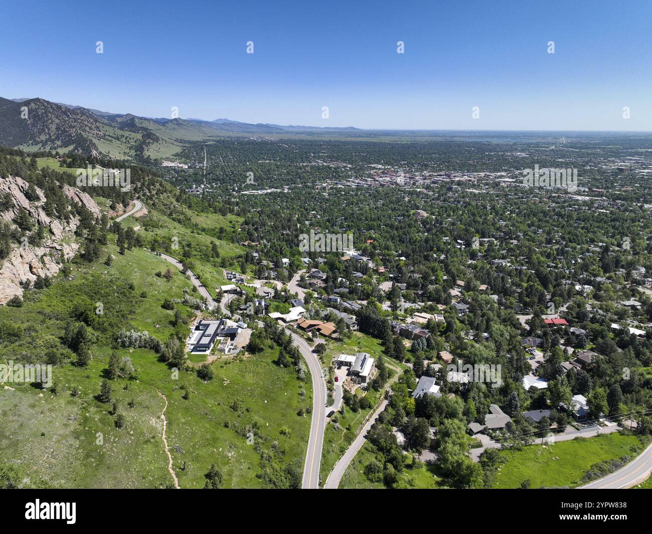 Aerial view empty city during hi-res stock photography and images - Alamy