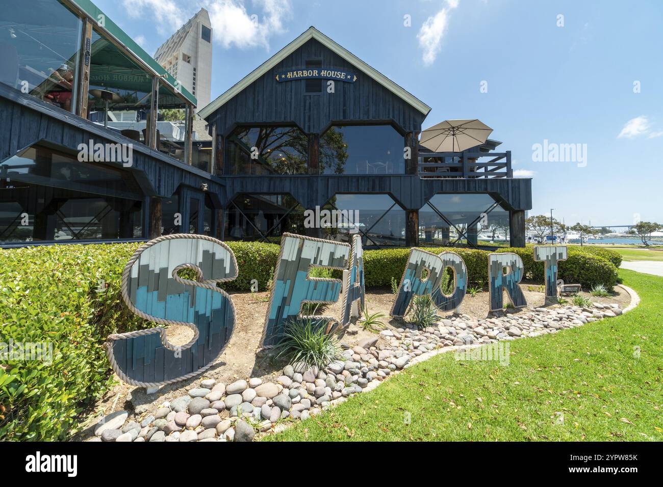 Seaport Village, waterfront shopping and dining complex in San Diego ...