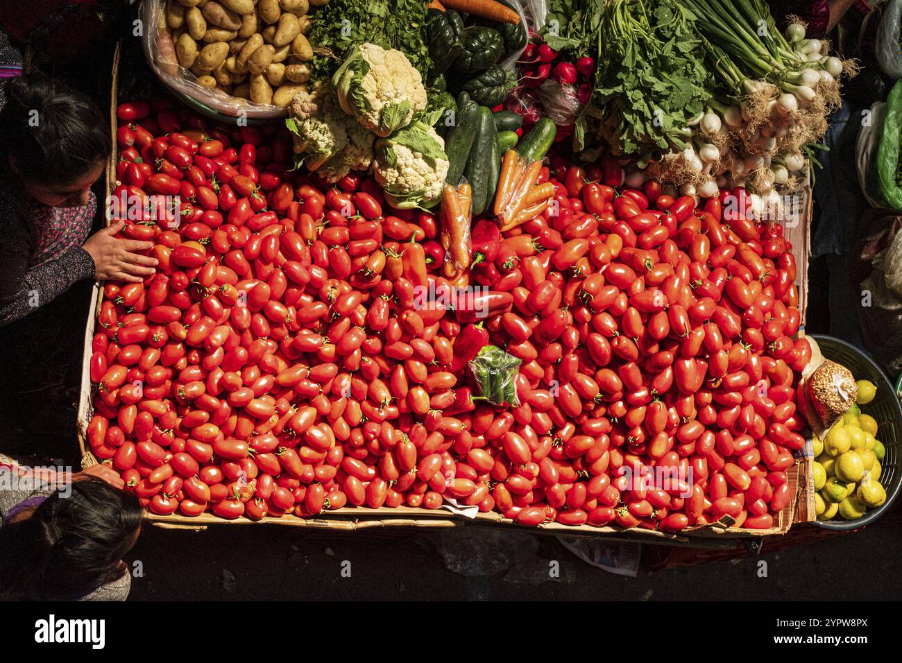 Mercado tradicional, Chichicastenango, Quiche, Guatemala, America Central, Central America Stock ...