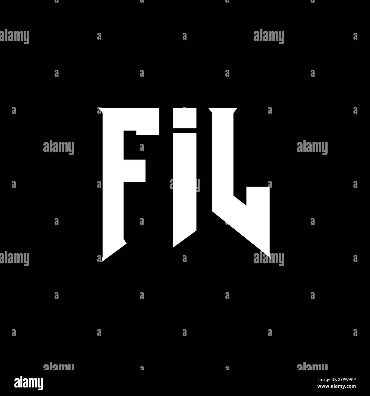 FIL letter logo design for technology company. FIL logo design black ...