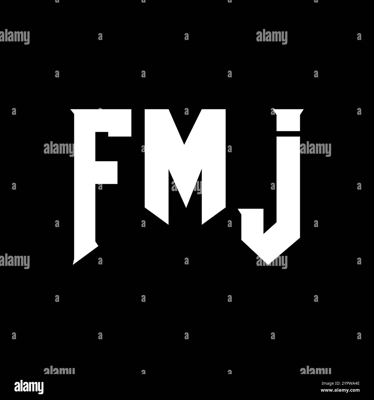 FMJ letter logo design for technology company. FMJ logo design black ...