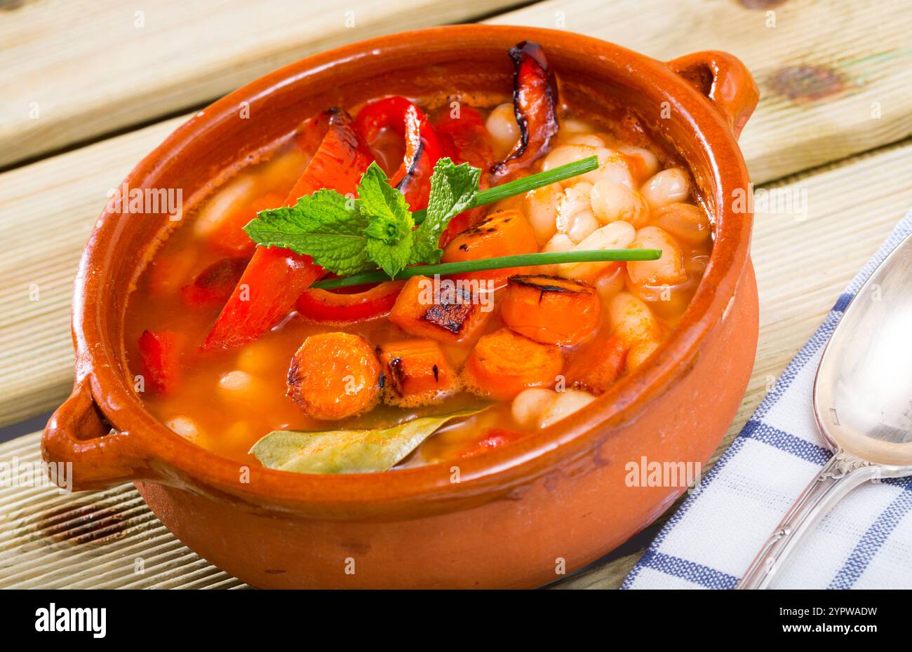 Bulgarian dish Bob chorba Stock Photo - Alamy