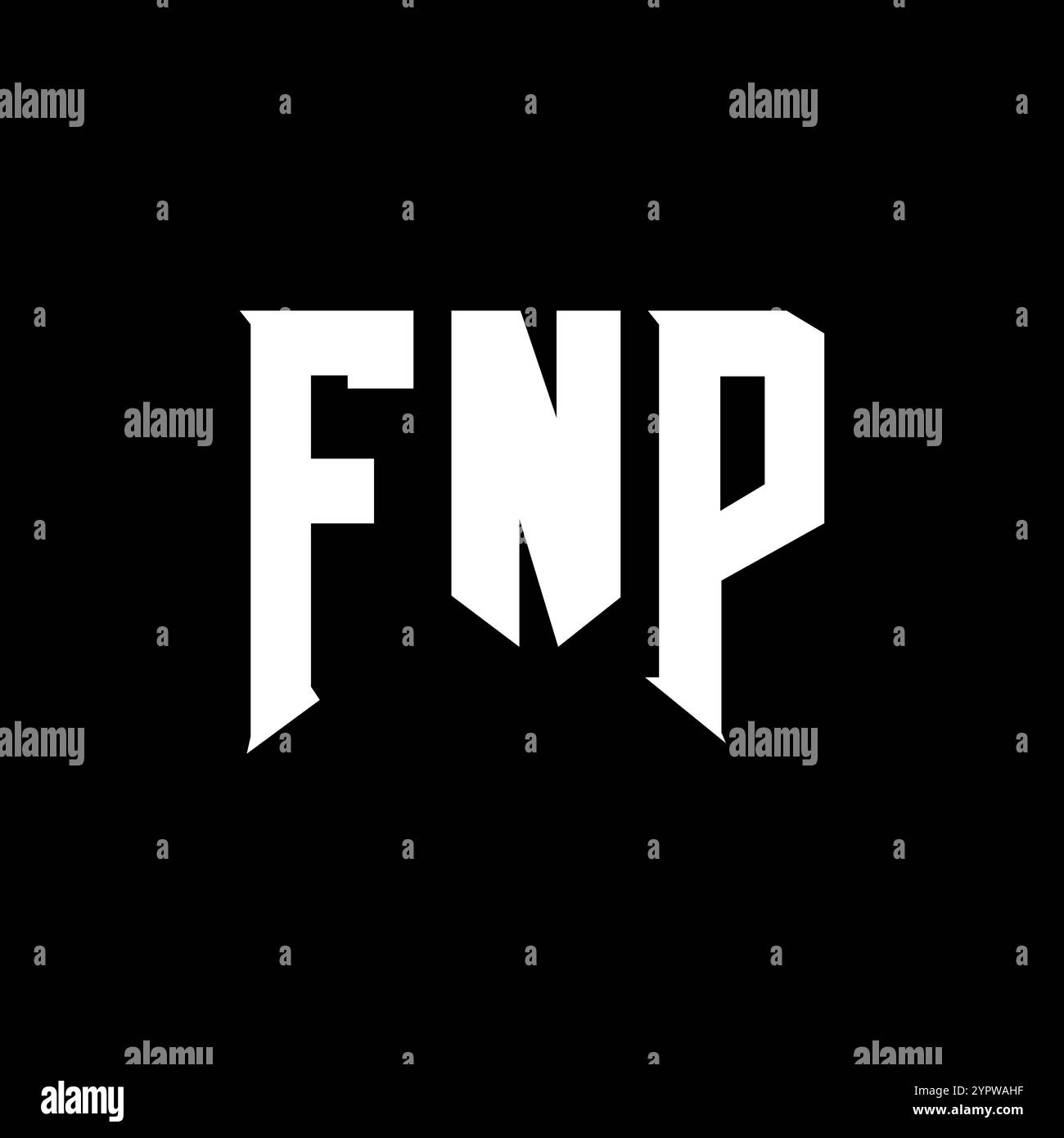 FNP letter logo design for technology company. FNP logo design black ...