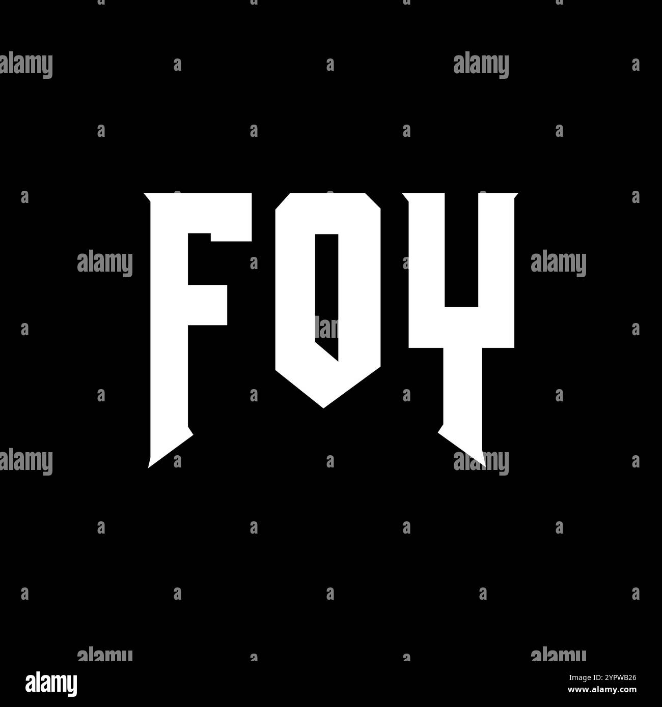 FOY letter logo design for technology company. FOY logo design black ...