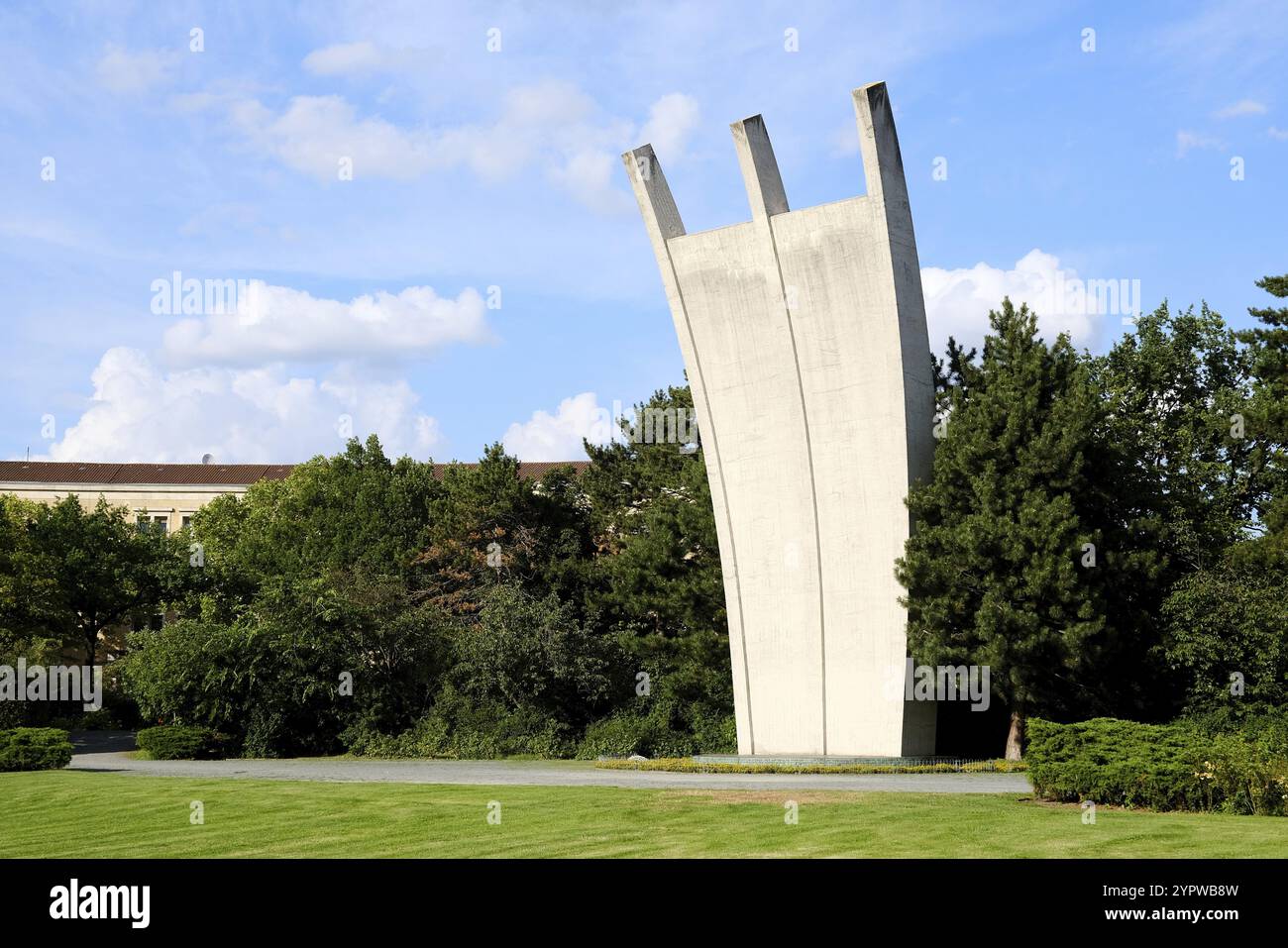 Berlin, Germany, July 27, 2021, monument commemorating the airlift ...