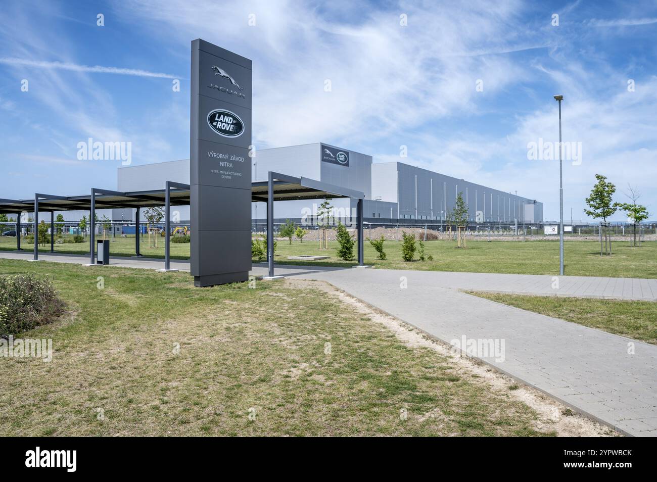 Nitra, Slovakia, May, 13, 2024 : Jaguar Land Rover manufacturing plant ...