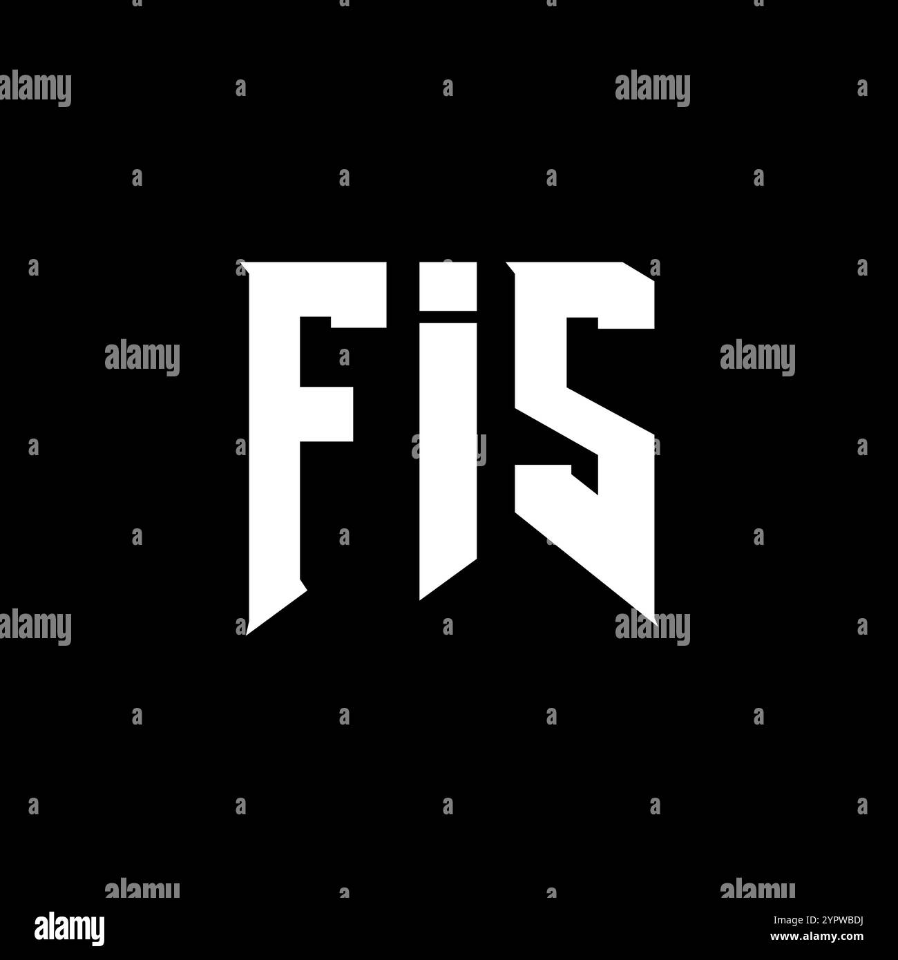 Fis Letter Logo Design For Technology Company Fis Logo Design Black