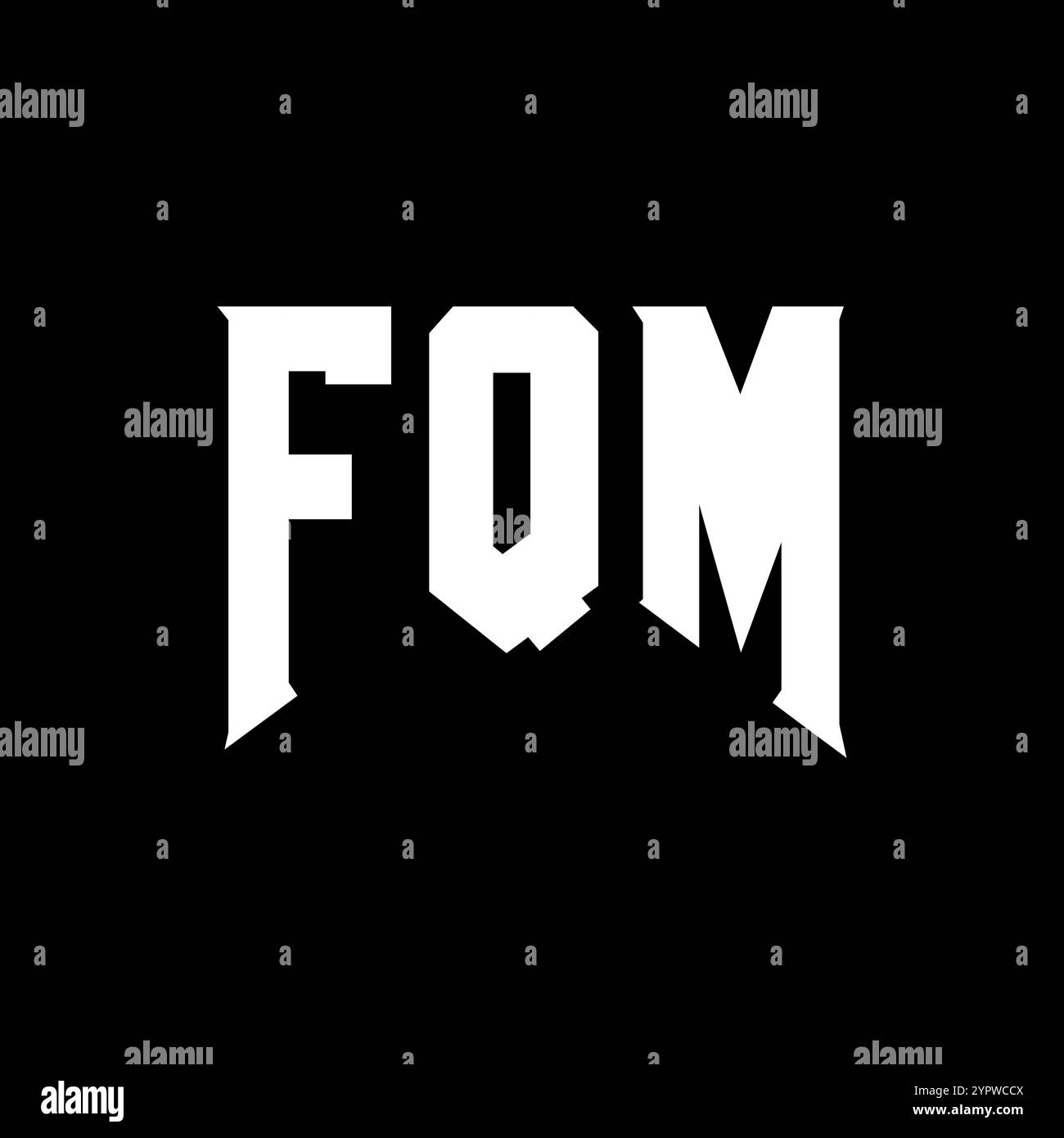 FQM letter logo design for technology company. FQM logo design black ...