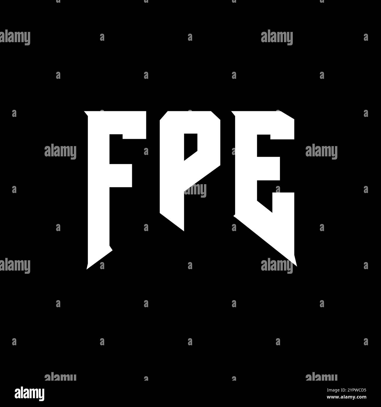 FPE letter logo design for technology company. FPE logo design black ...