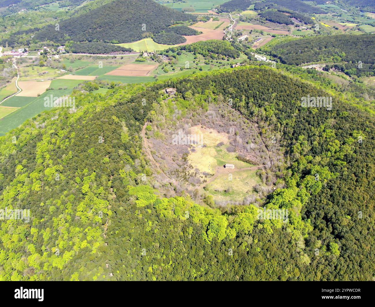 The Santa Margarida Volcano is an extinct volcano in the comarca of ...