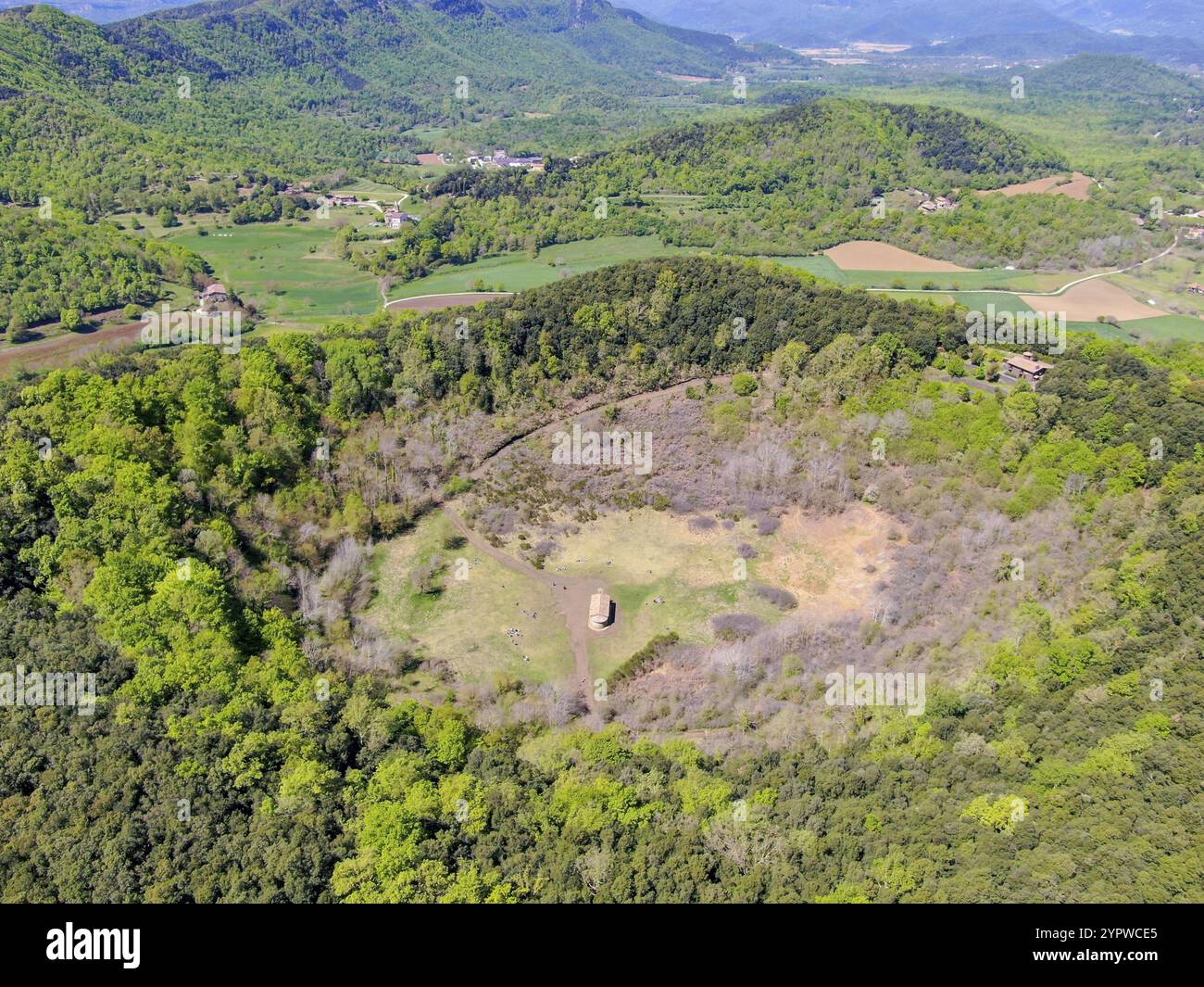 The Santa Margarida Volcano is an extinct volcano in the comarca of ...