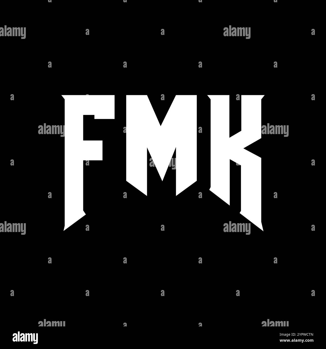 FMK letter logo design for technology company. FMK logo design black ...