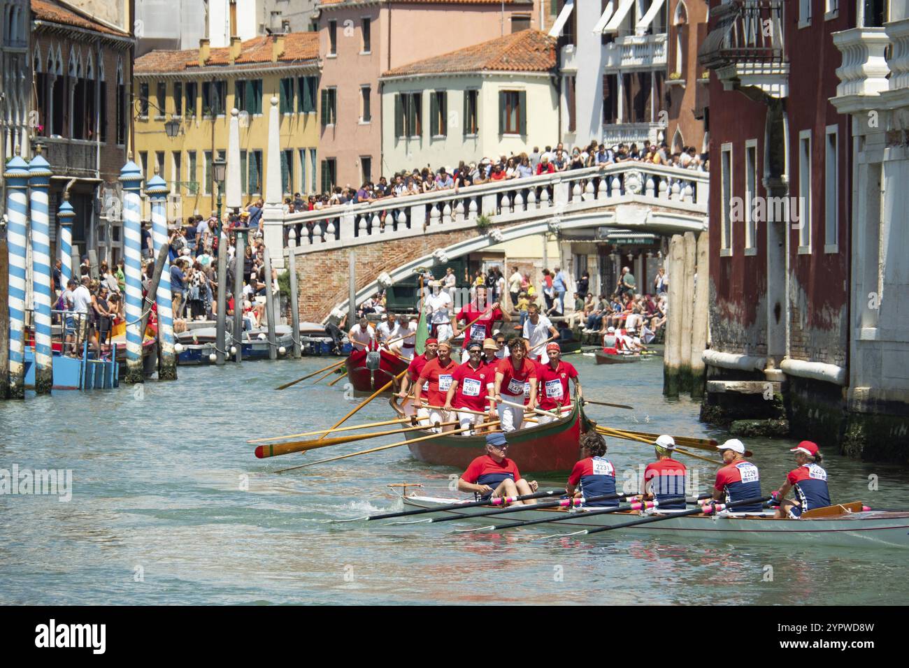 Every May, the city of Venice, Italy, celebrates the Vogalonga event, a ...