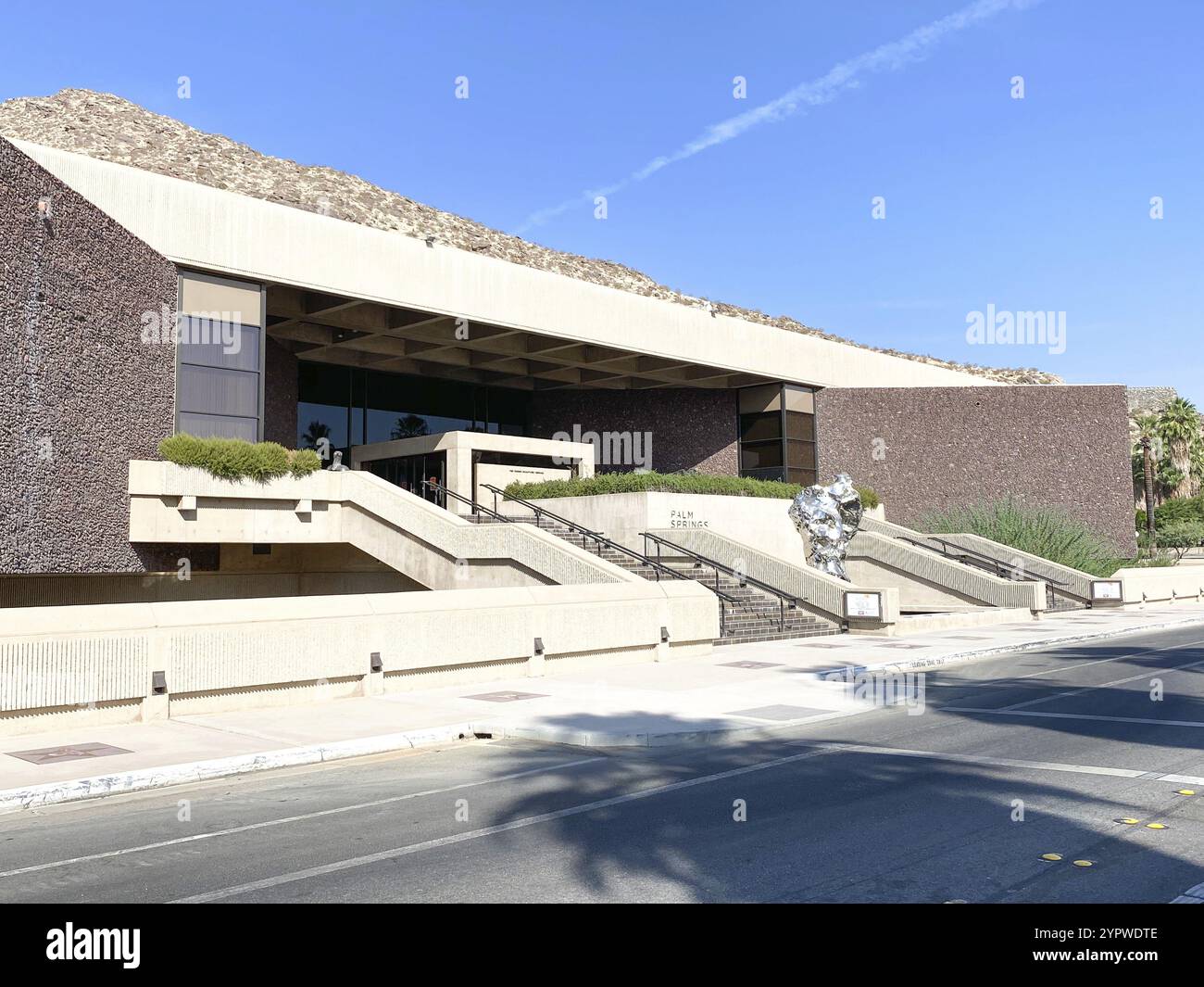 The exterior of the Palm Springs Art Museum on Museum Drive. Palm ...
