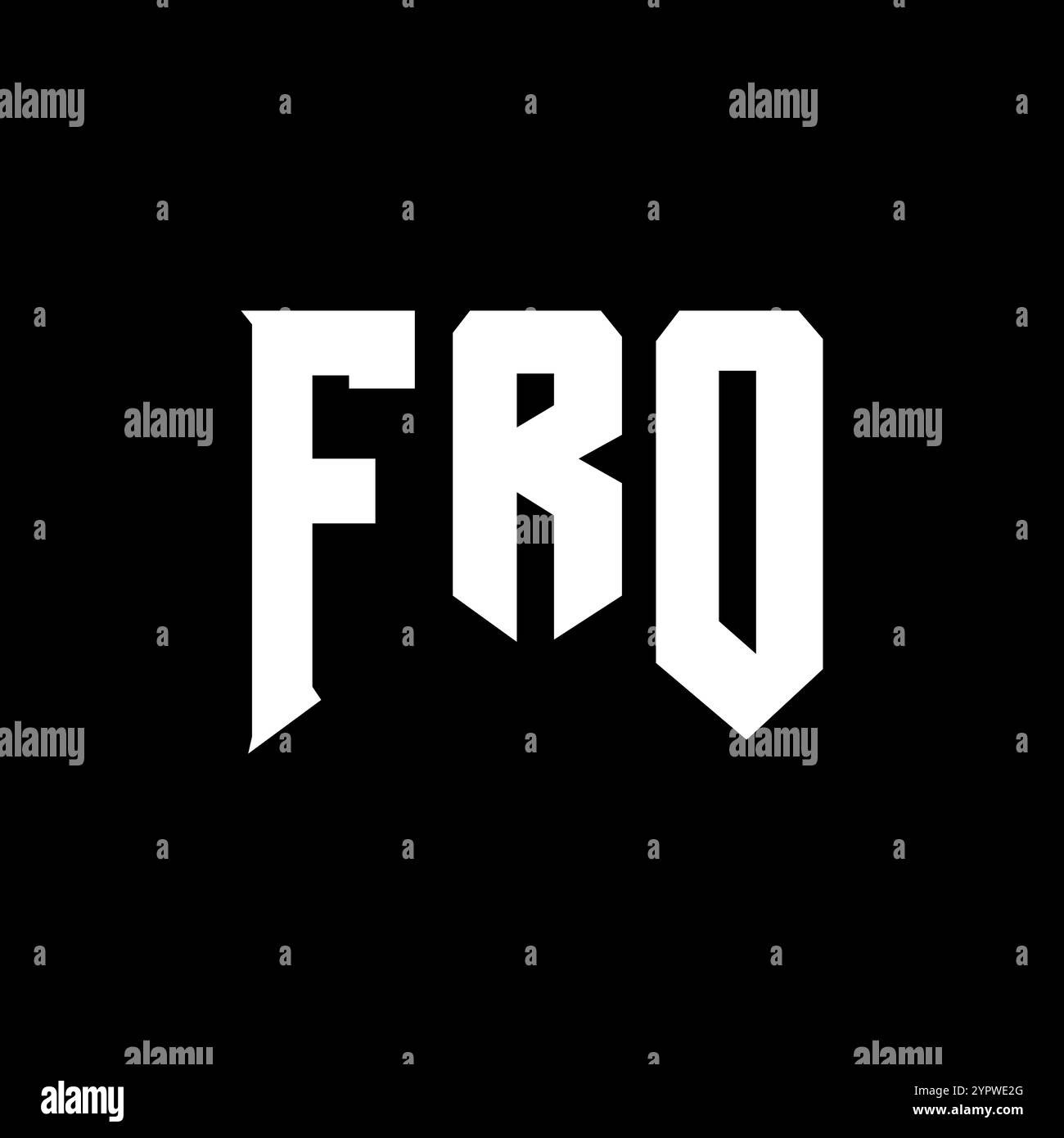 FRO letter logo design for technology company. FRO logo design black ...