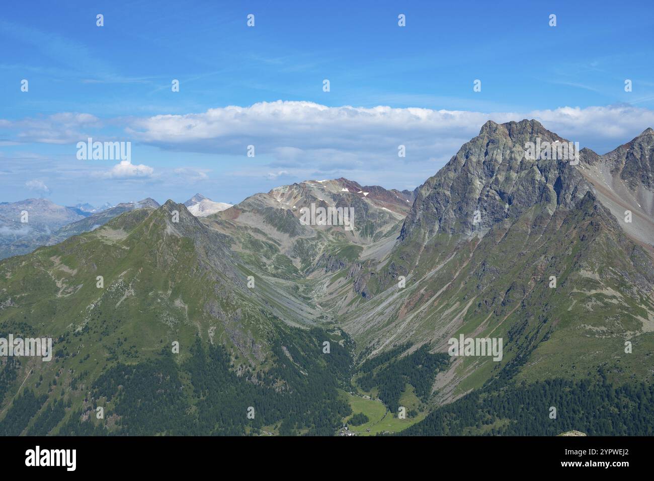 Typical geomorphology of a trough valley formed during glacial period ...