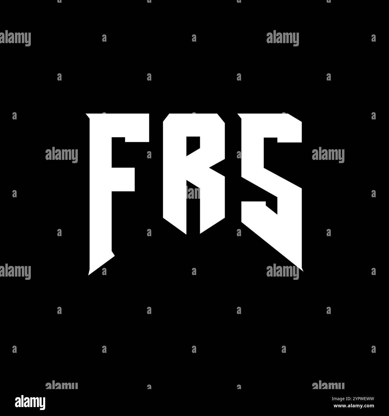 FRS letter logo design for technology company. FRS logo design black ...