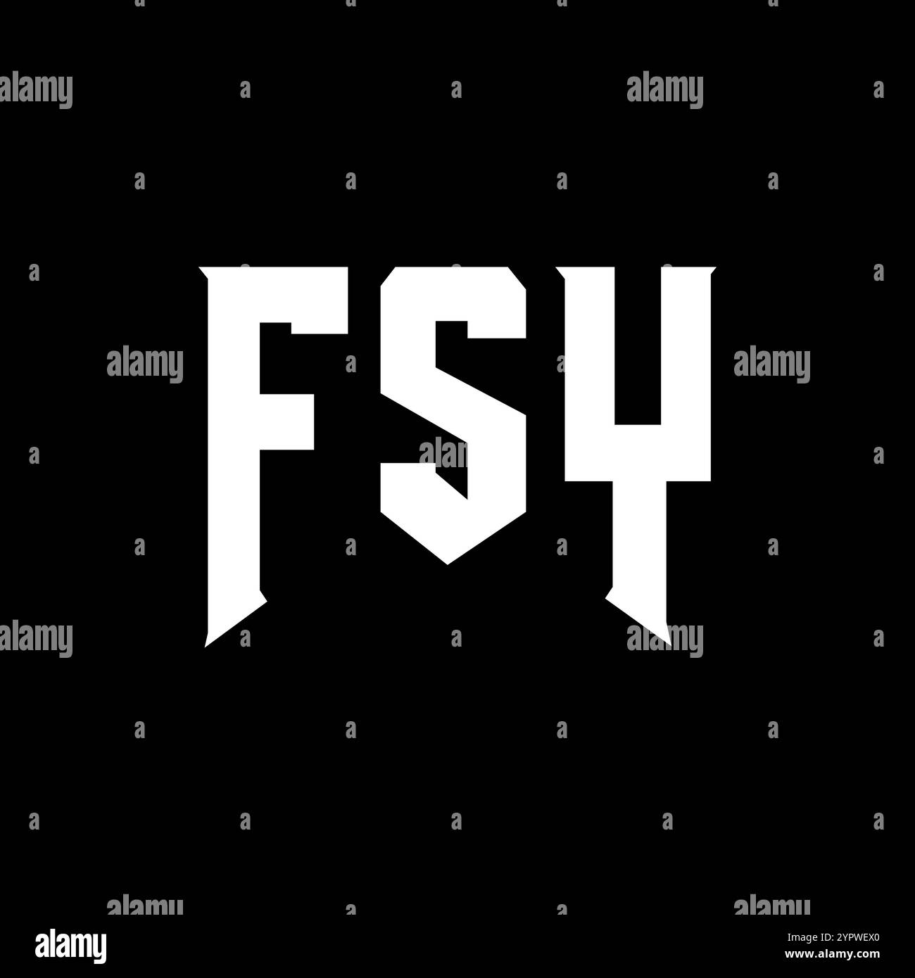 FSY letter logo design for technology company. FSY logo design black ...