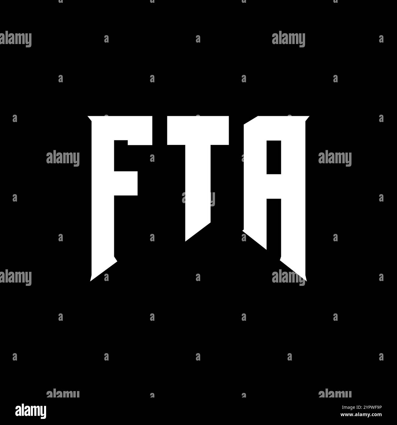 FTA letter logo design for technology company. FTA logo design black ...