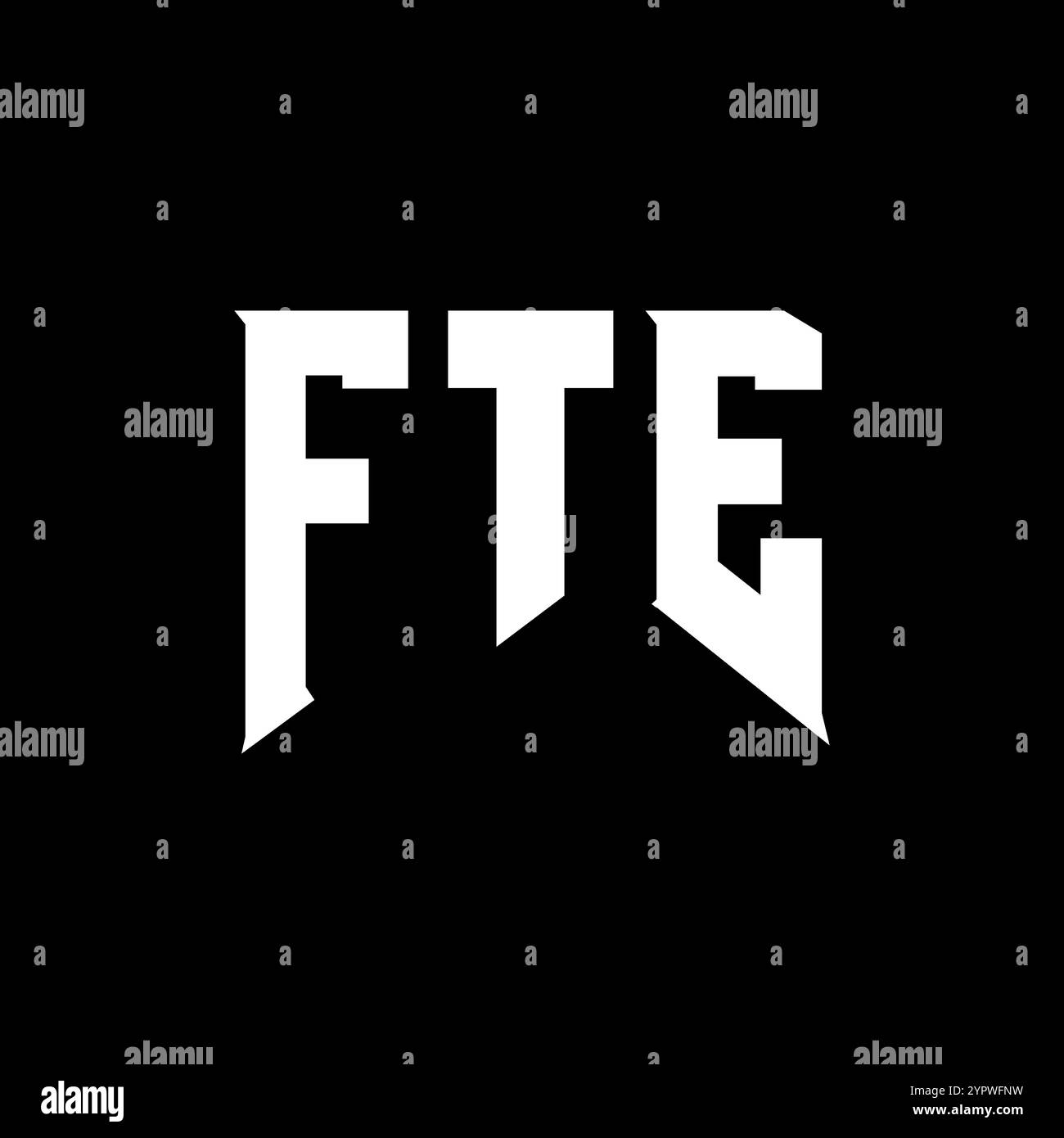 Fte logo design hi-res stock photography and images - Alamy