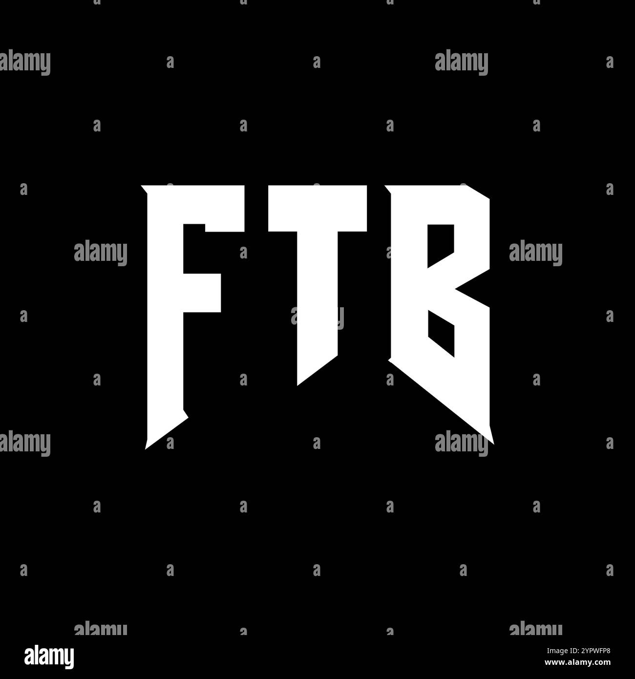 FTB letter logo design for technology company. FTB logo design black ...