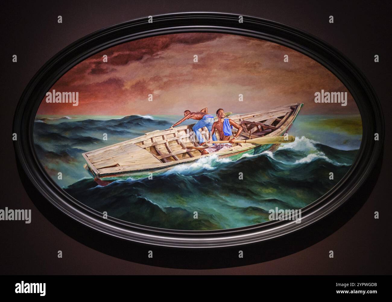 Kehinde Wiley, Ship of fools II, oil on linen, National Gallery, London ...