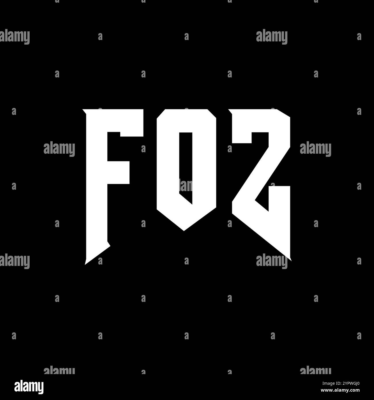 FOZ letter logo design for technology company. FOZ logo design black ...