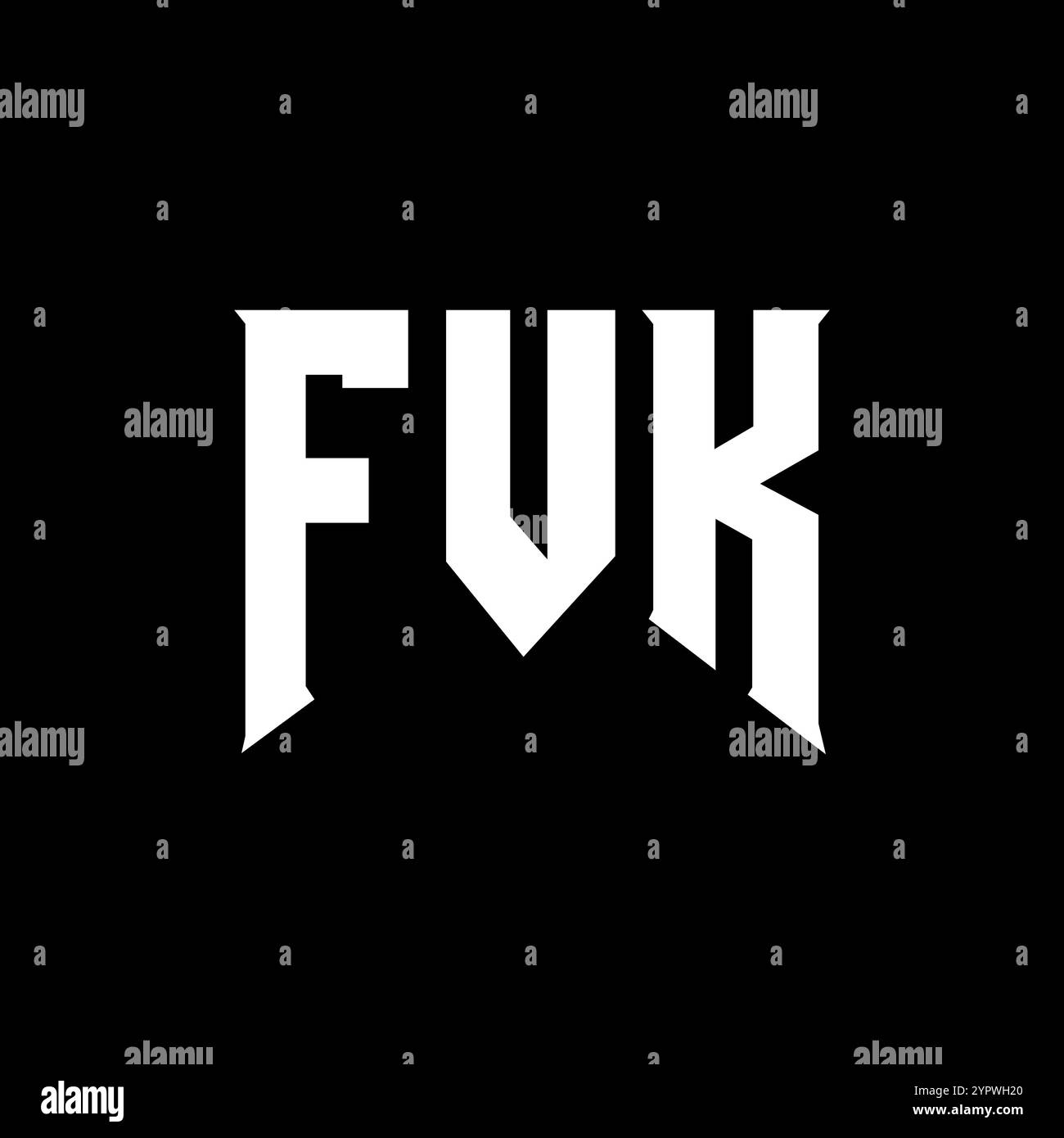 FVK letter logo design for technology company. FVK logo design black ...