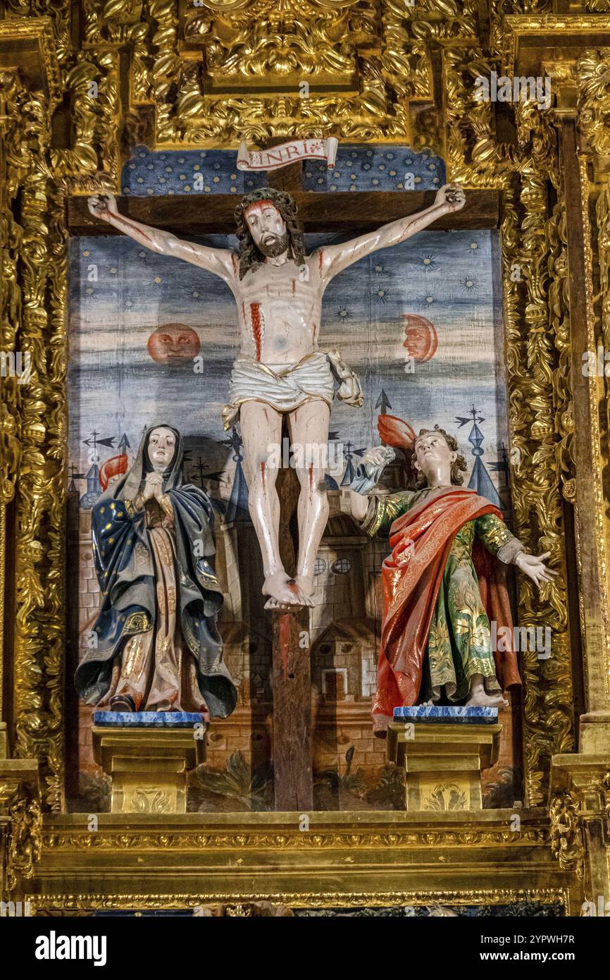 Jesus on Calvary, Main Altarpiece, 17th century, baroque style ...