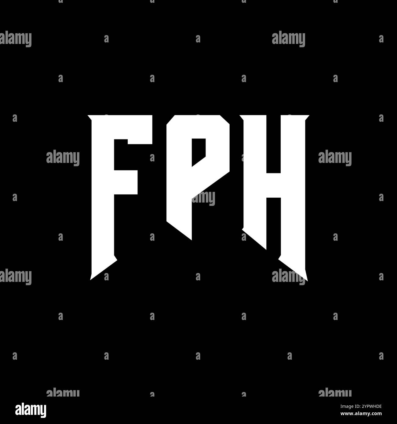 Fph alphabet fph typography logo design hi-res stock photography and ...