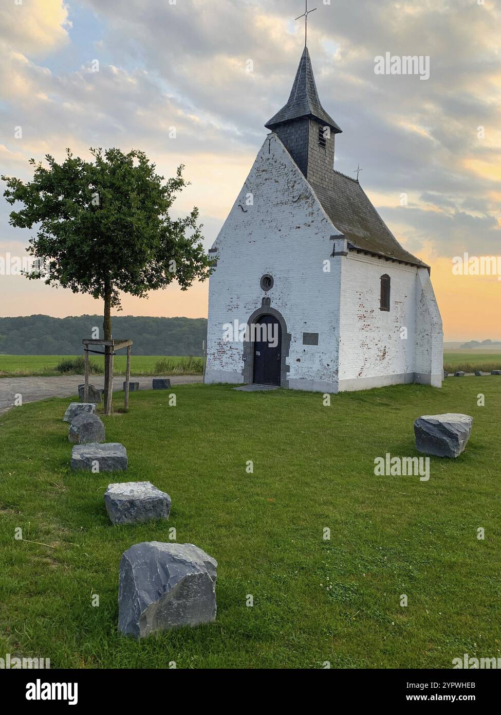 The chapel of Try-au-Chene, also called chapel of Notre-Dame de Hault ...