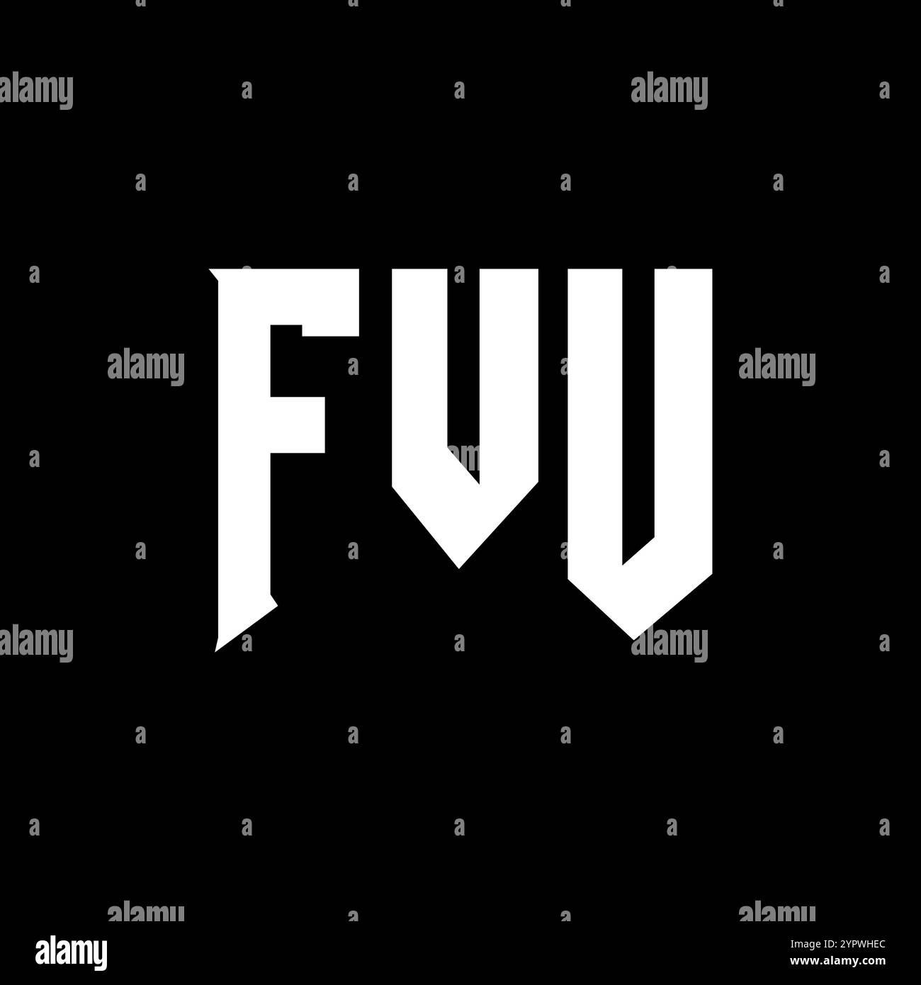 Fvu minimalist logo Stock Vector Images - Alamy