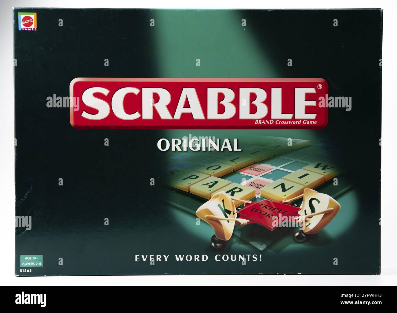 Nova Bana, Slovakia, December, 31, 2023 : Scrabble word game box ...