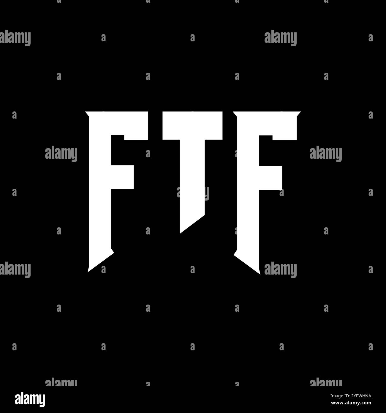 FTF letter logo design for technology company. FTF logo design black ...