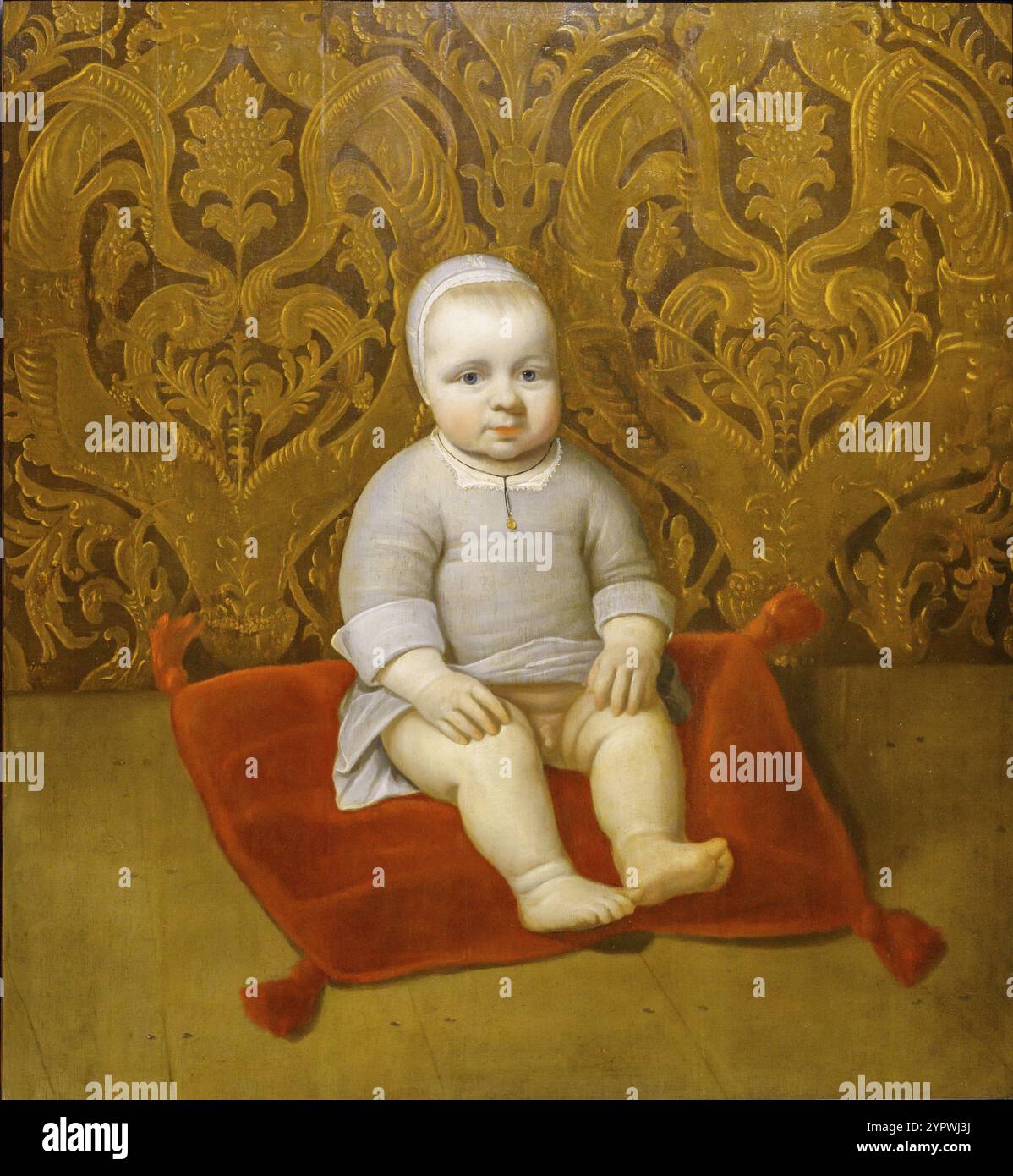 Boy sitting on a cushion, Nins, portraits of children s. XVI-XIX, Sa Bassa Blanca Museum (msbb ...