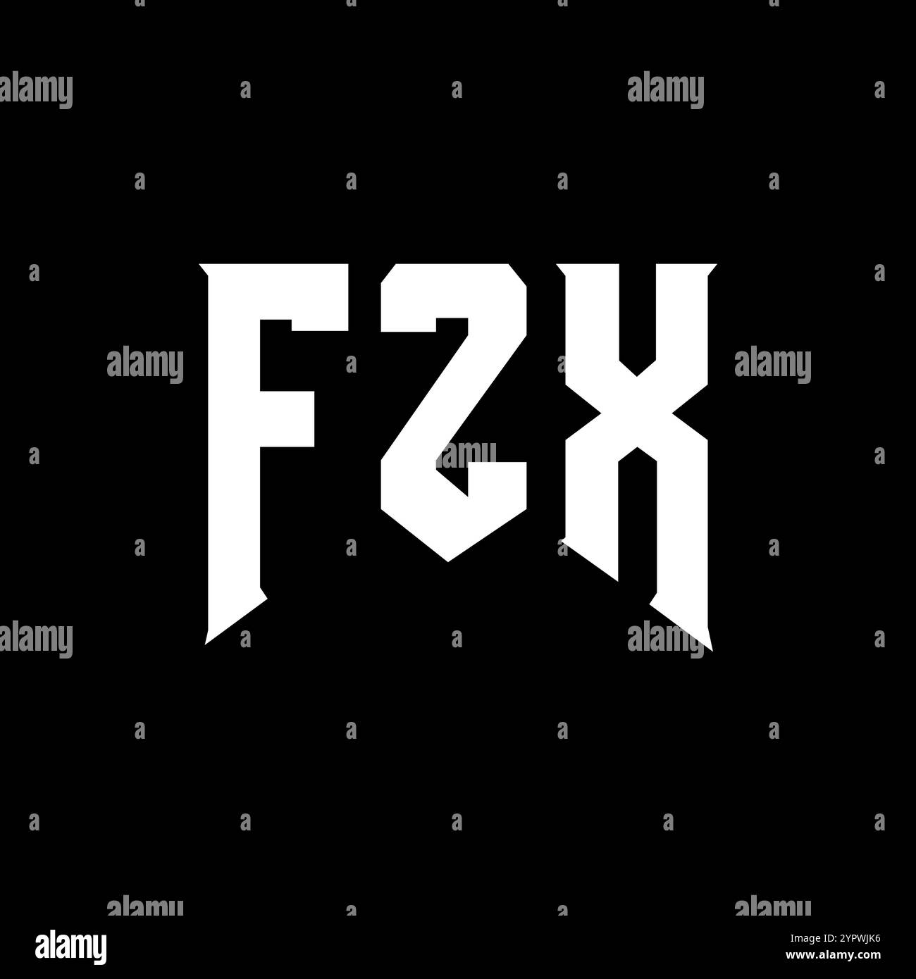 FZX letter logo design for technology company. FZX logo design black ...