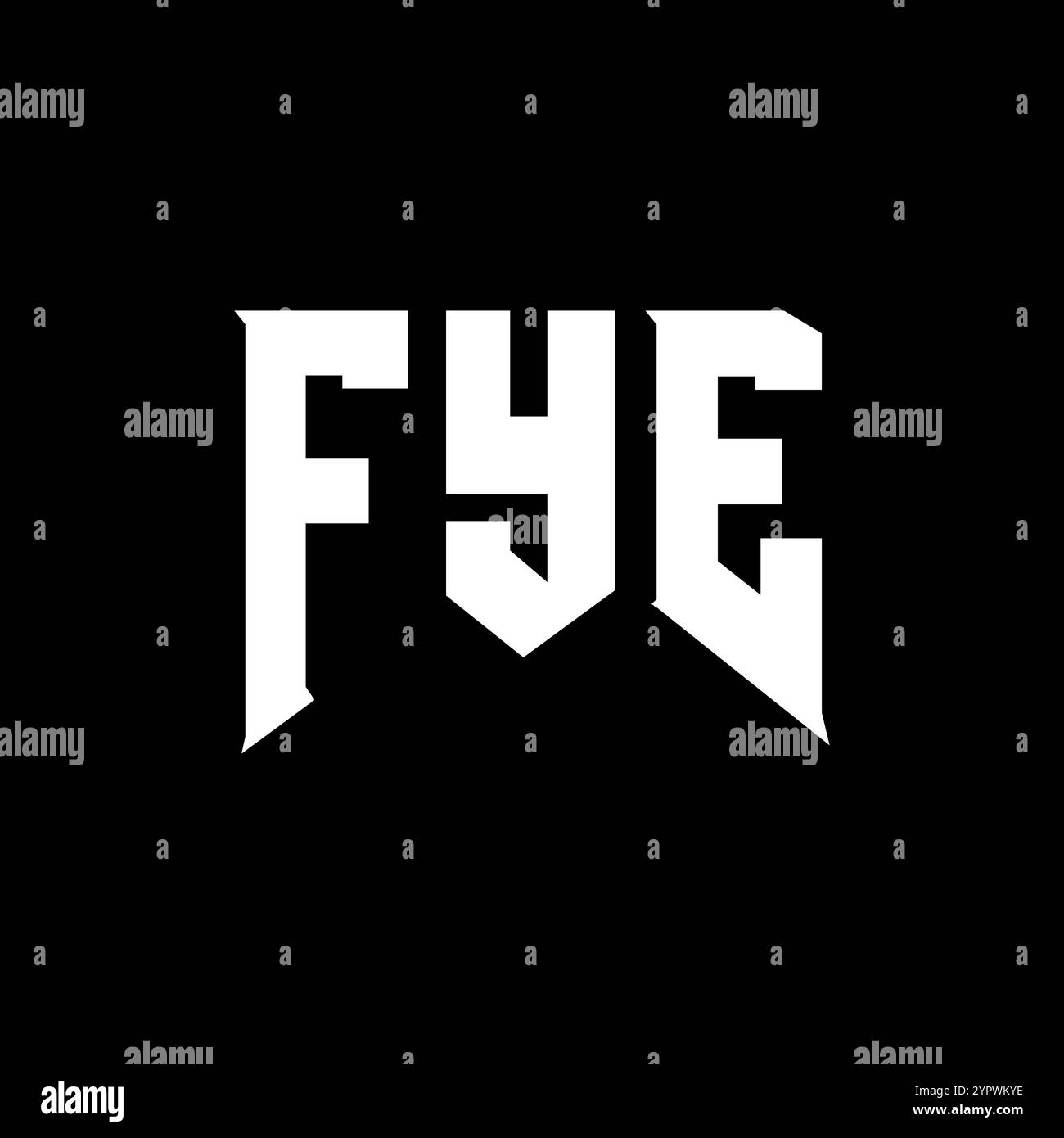 FYE letter logo design for technology company. FYE logo design black ...