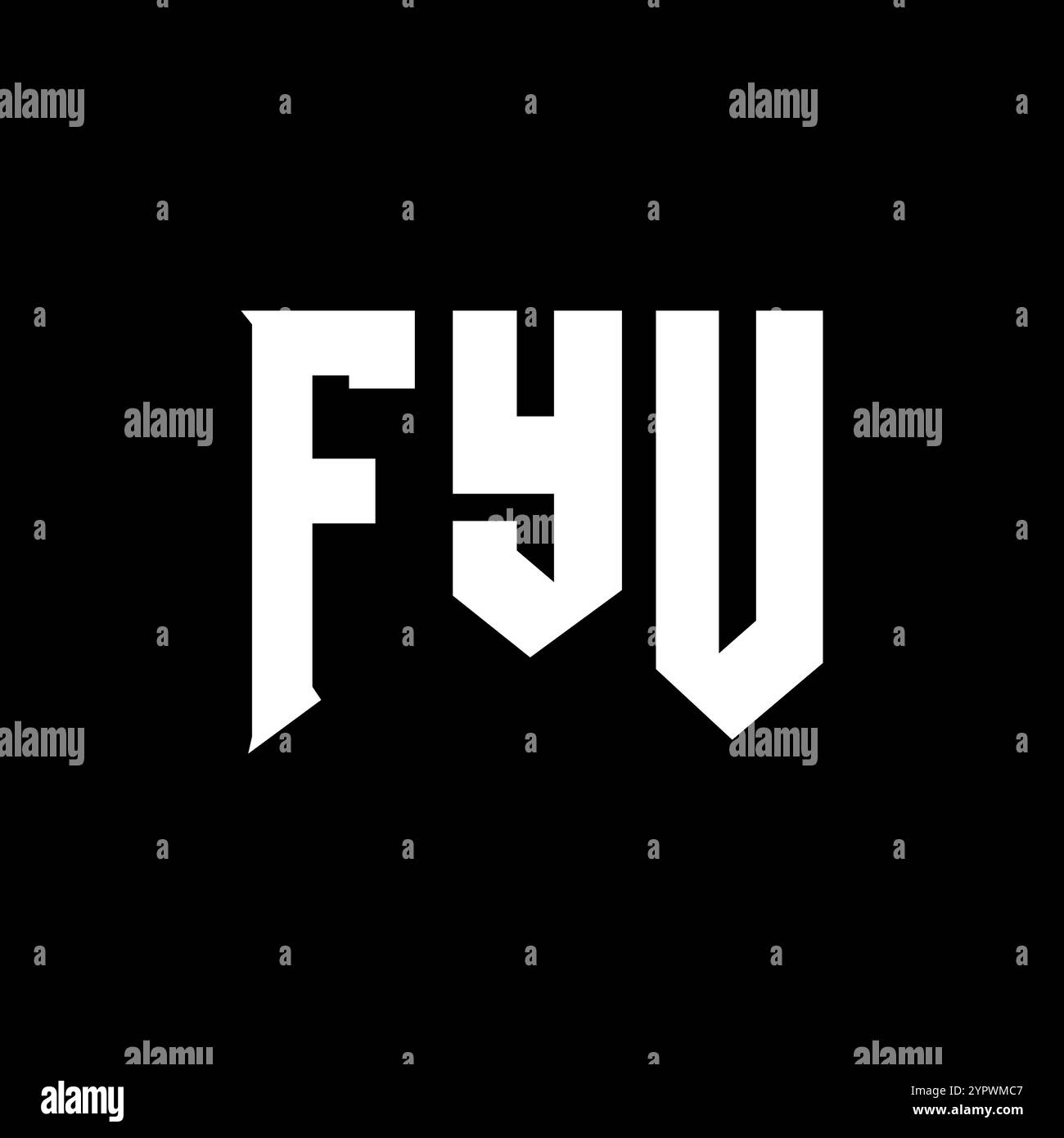 Fyu logo design Black and White Stock Photos & Images - Alamy