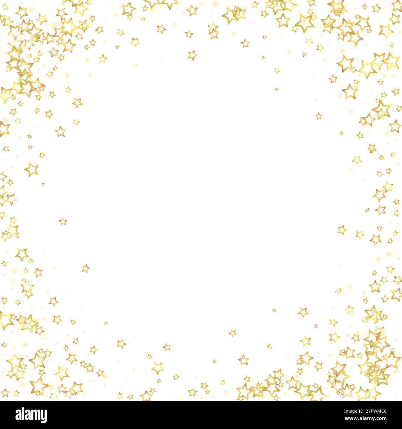 Christmas stars vector overlay. Magic stars luxury sparkling confetti ...