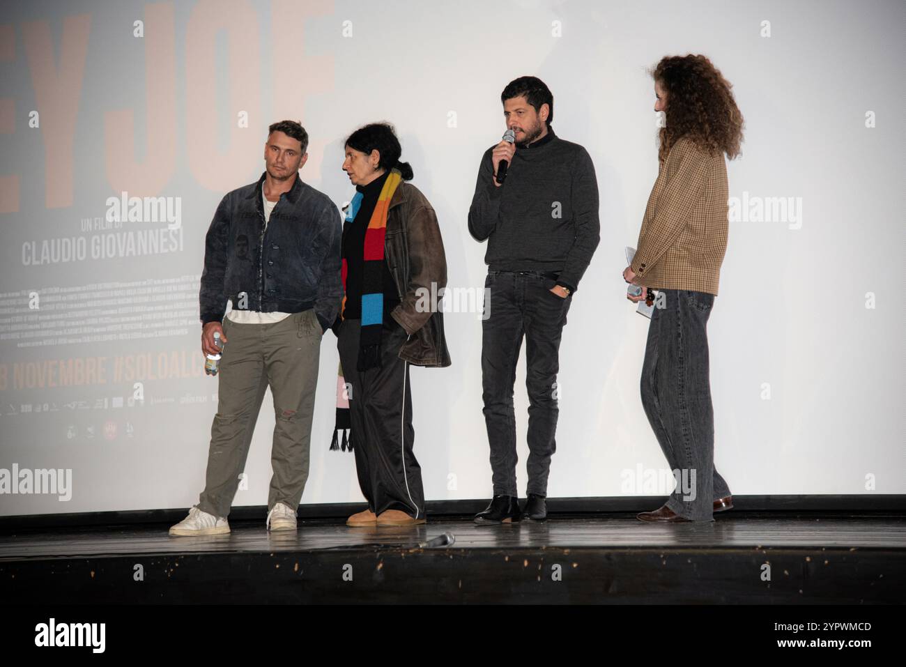 JAMES FRANCO ed il Regista CLAUDIO GIOVANNESI alla presentazione del ...