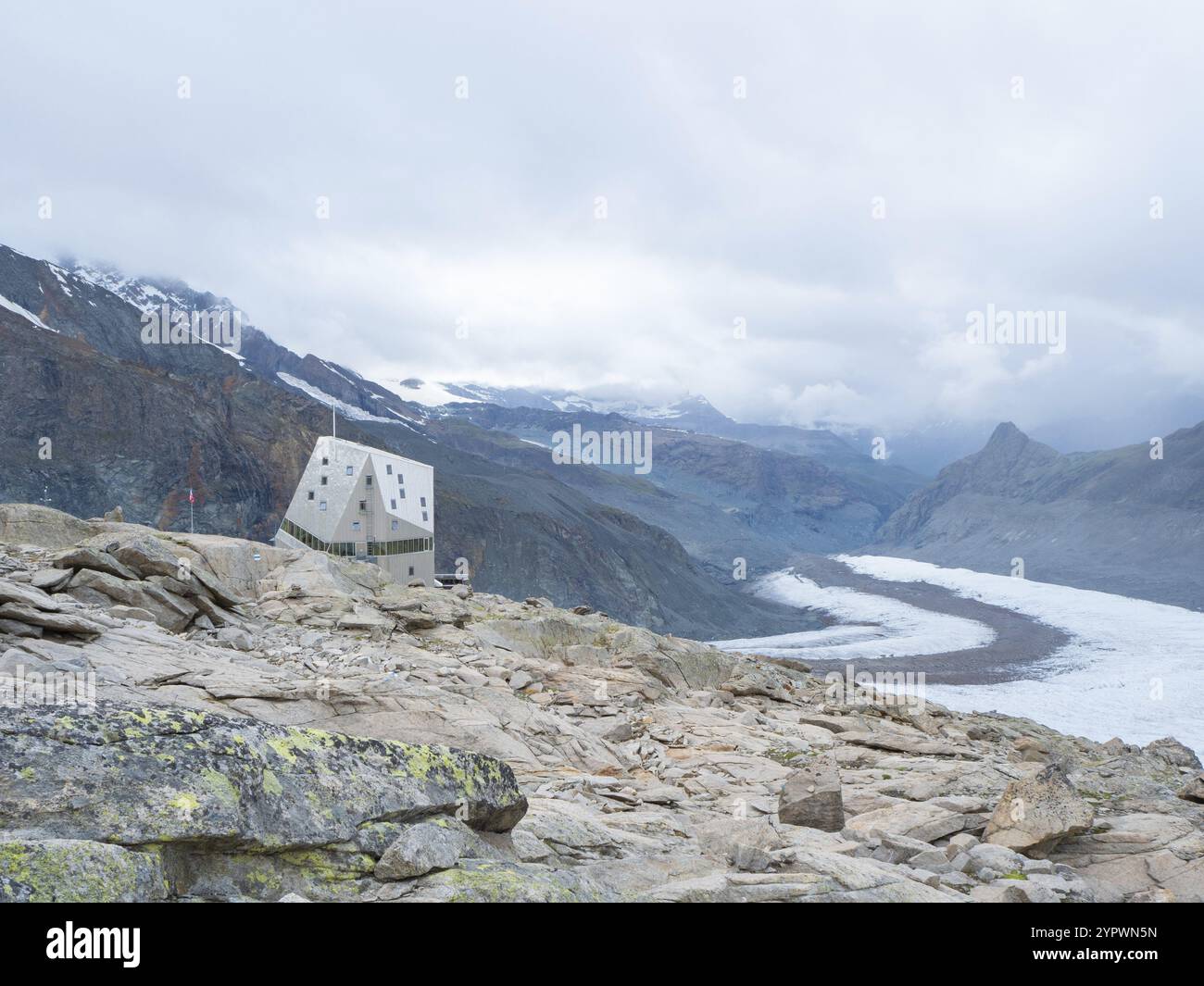 The Monte Rosa hut is the starting point of excursions to the highest ...