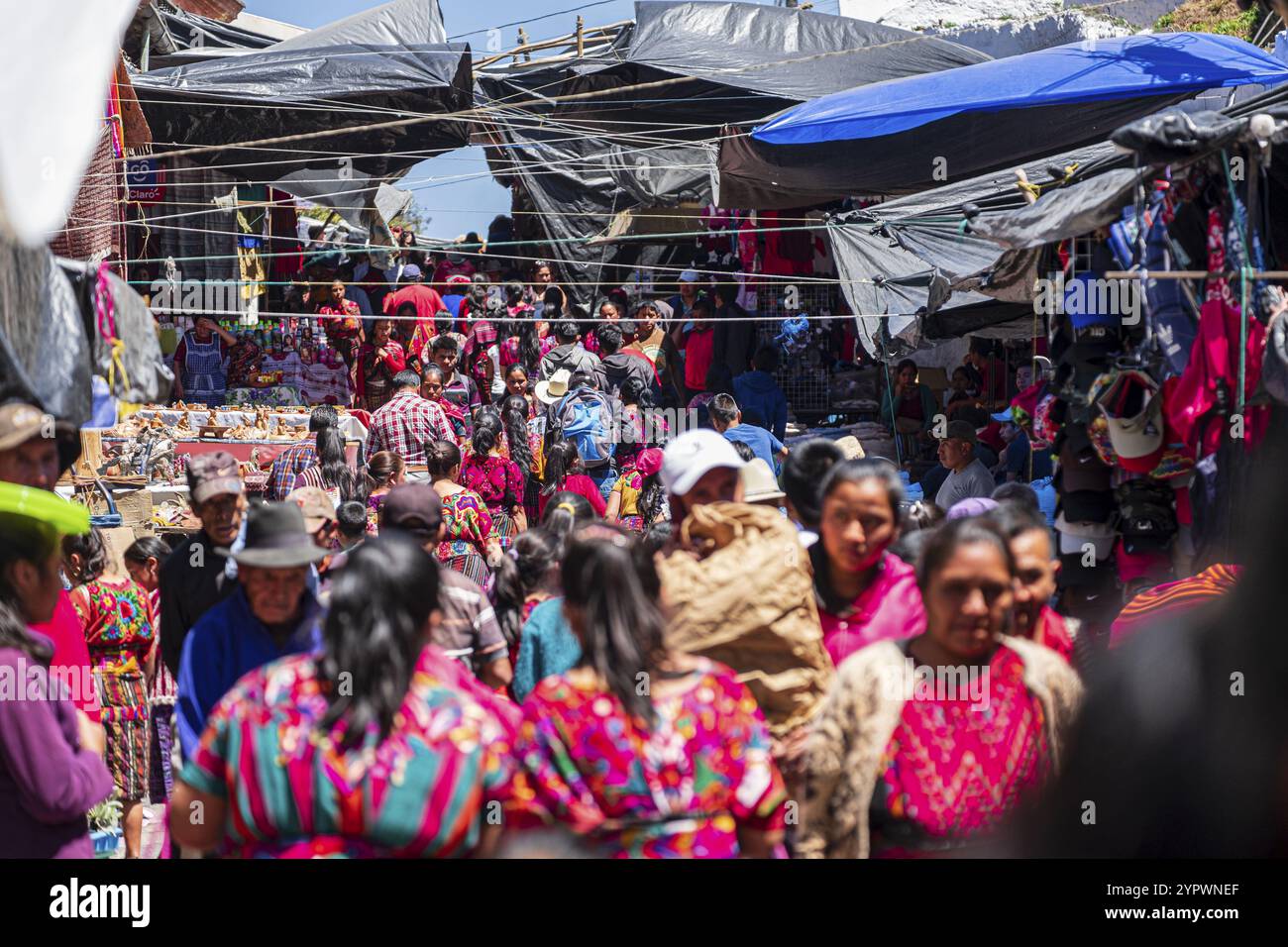 Mercado tradicional, Chichicastenango, Quiche, Guatemala, America Central, Central America Stock ...